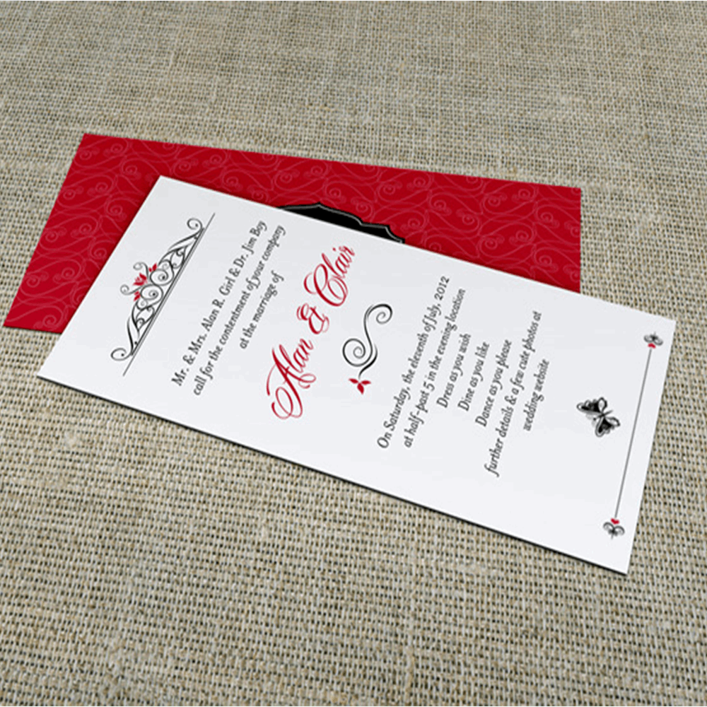 Carte d'Invitation 11x22cm– Printway